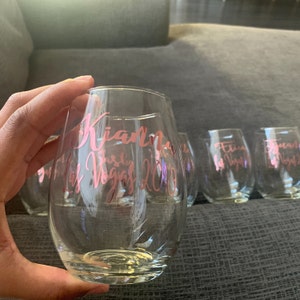 Custom Name Decal Shot Glass Decal Small Name Decal for Shot Glass ...