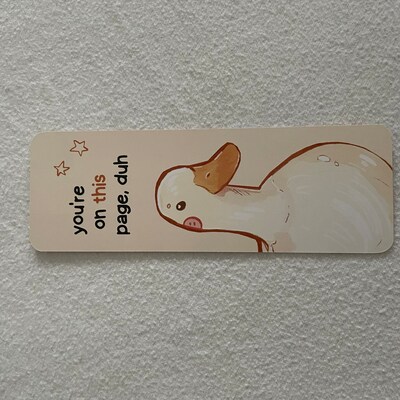 Duck Bookmark You're on This Page Cute Bookmark Double Printed ...
