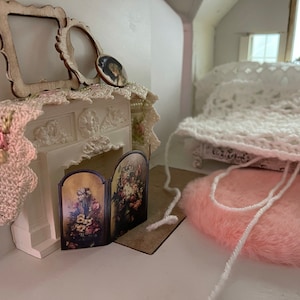 Miniature Asylum for the Insane Door Wood Look Design Faux | Etsy