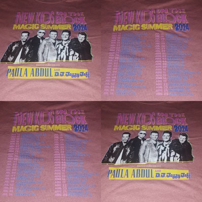 Comfort Colors NKOTB Magic Summer 2024 Neon Shirt, New Kids on the ...