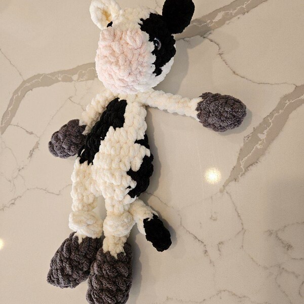 MINI Clemmie Cow Knotted Lovey — Crochet Cow PATTERN - Etsy