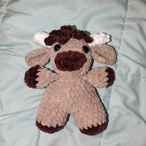 Highland Cow Crochet Pattern, Low-sew Highland Cow Amigurumi, Highland ...