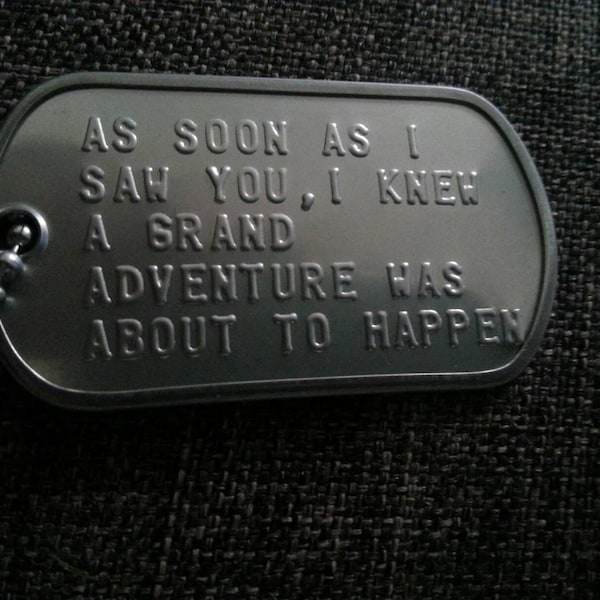 1 Custom Military Style Dog Tag - Etsy