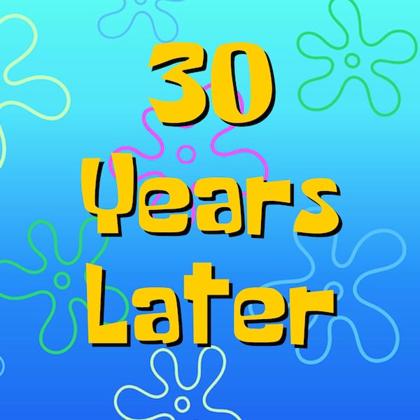 Cartoon 25 Years Later Poster - Nostalgic Artwork Celebrating Bikini ...