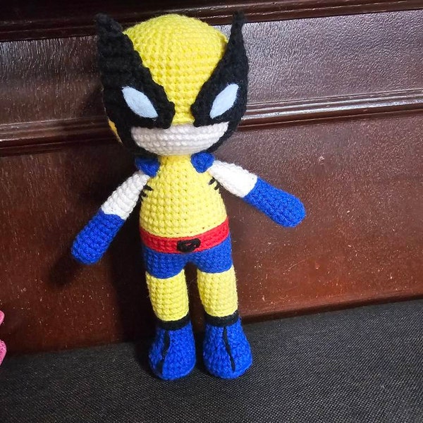 Crochet Amigurumi Pattern Wolverine X-men Logan - Etsy