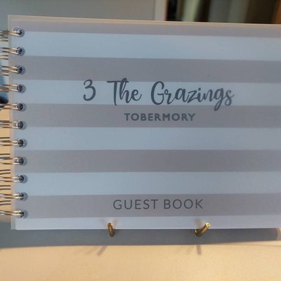 Personalised Holiday Home Guest Book, Holiday Home Visitor Book ...