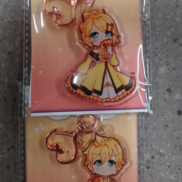 RESTOCKED!!- Vocaloid Kagamine Rin and Len Acrylic Charms [cute Kawaii ...