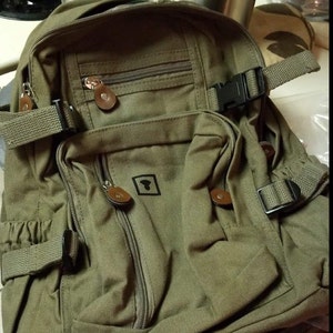 Backpack Monogrammed Backpack Custom Backpack Canvas - Etsy