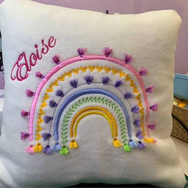 Fringed Handwriting Fluffy FONT Machine Embroidery Designs in Assorted ...