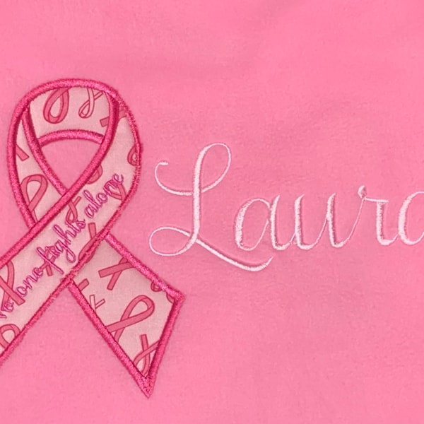Awareness Ribbon Applique Design. Ribbon Embroidery Designs. Cancer ...