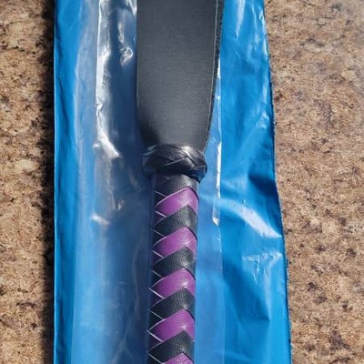 Purple Black LOOPED Paddle / Slapper Your Choice of Style and Color - Etsy