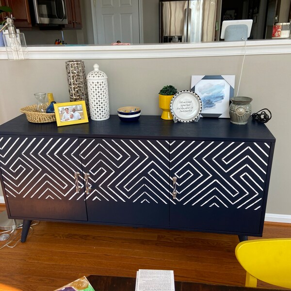 Linear Tile Stencil - Geometric TILE STENCIL for Painting Tiles ...