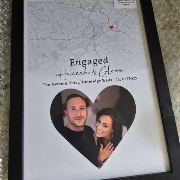 Engagement Print, Engagement Gift, Gift for Engaged Couple ...