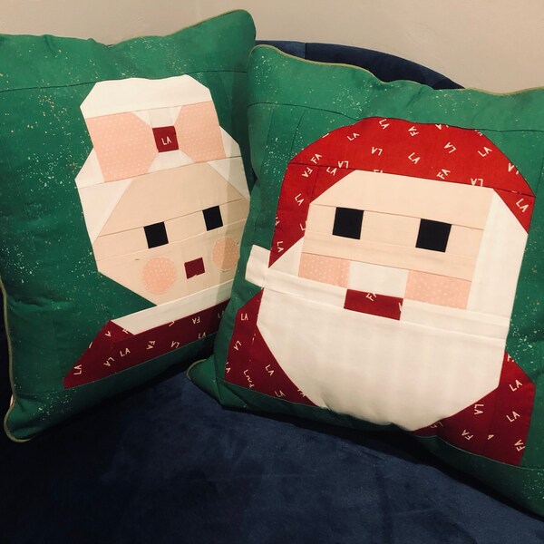 PDF Christmas Quilt Pattern - Santa Claus Quilt Pattern - Etsy