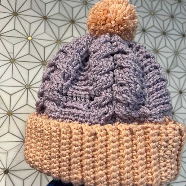CROCHET PATTERN Braided Fishtail Toque / Pdf Digital Download / Cabled ...
