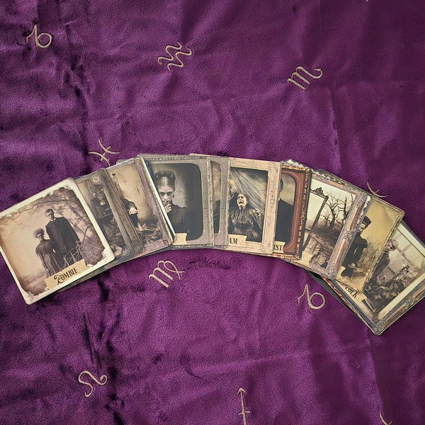 Tricks and Treats Halloween Oracle Deck, Vintage Halloween Divination ...