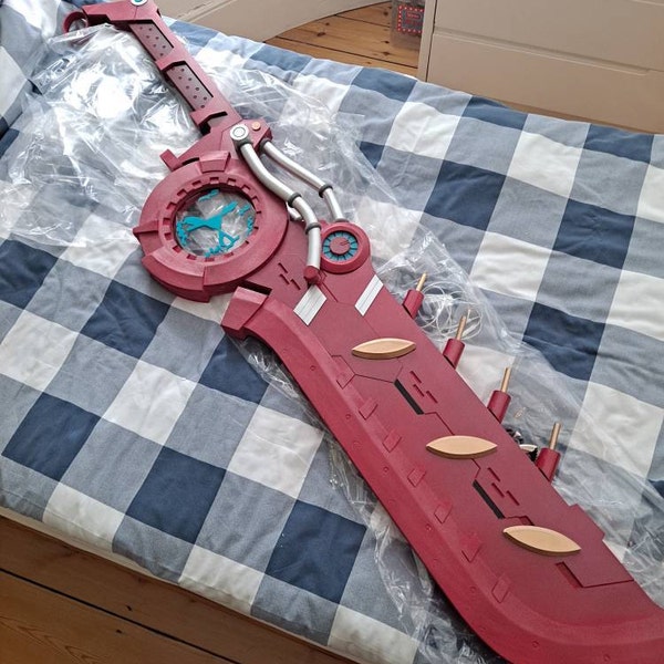Final Fantasy XIV FF14 Thancred Waters Gunblade Cosplay Props Replica ...