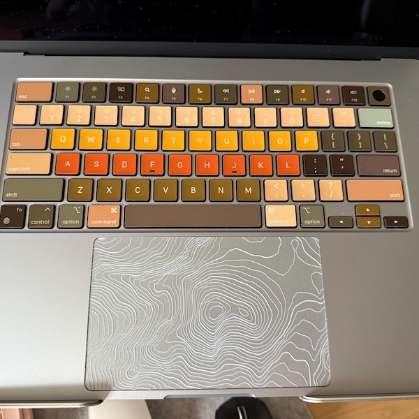 Purple Gradient Individual Keys Stickers for MacBook | Chic Violet ...