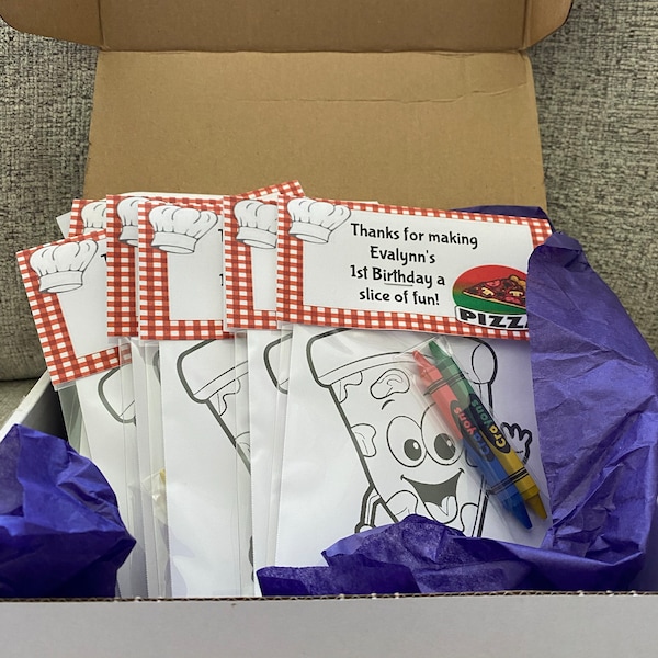 Pizza, Slice of Fun Party Favors. 1 Bag (1 Child) Includes 8-4x6 Themed ...