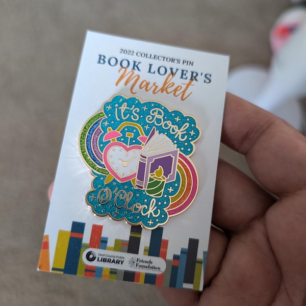 It's Book O'clock - Enamel Pin - Etsy