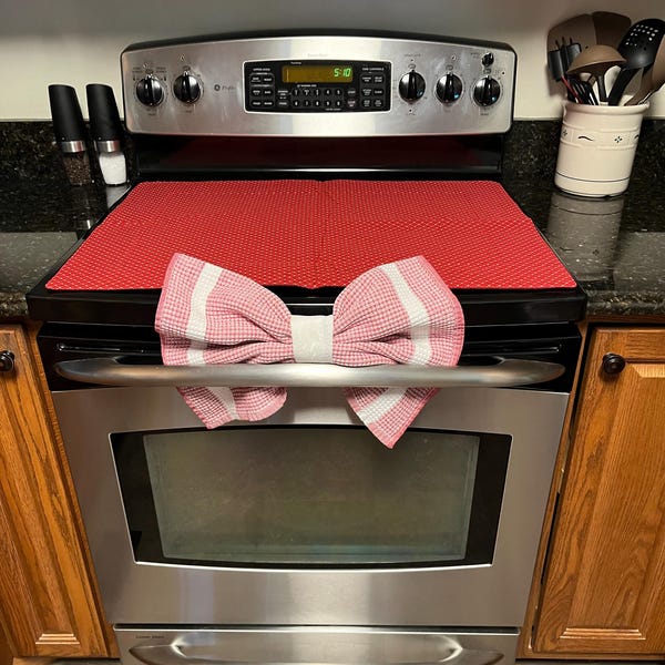 Red's Collection, Top Cover, Stove Glass Top Cover, Stove Top Protector ...