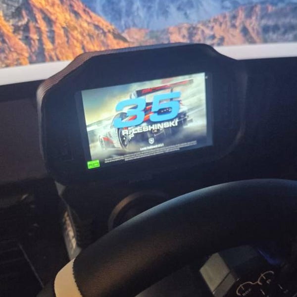 20 LED 5" Inch Touchscreen Sim Racing Dashboard, Racing Simulator ...