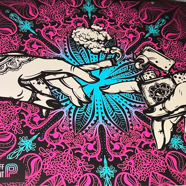 Puff & Pass Metal Tray W/ Magnetic Lid Green - Etsy