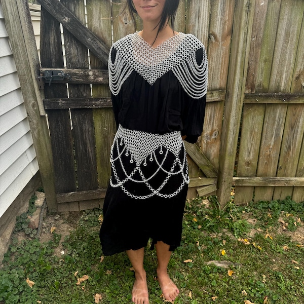 Chainmaille Collar Metal Aluminium Chainmail Jump Ring Chainmaille Neck ...