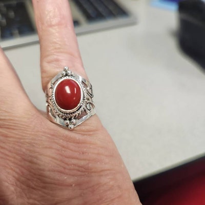 Boho Statement Ring Black Onyx Stone Sterling Silver Ring - Etsy
