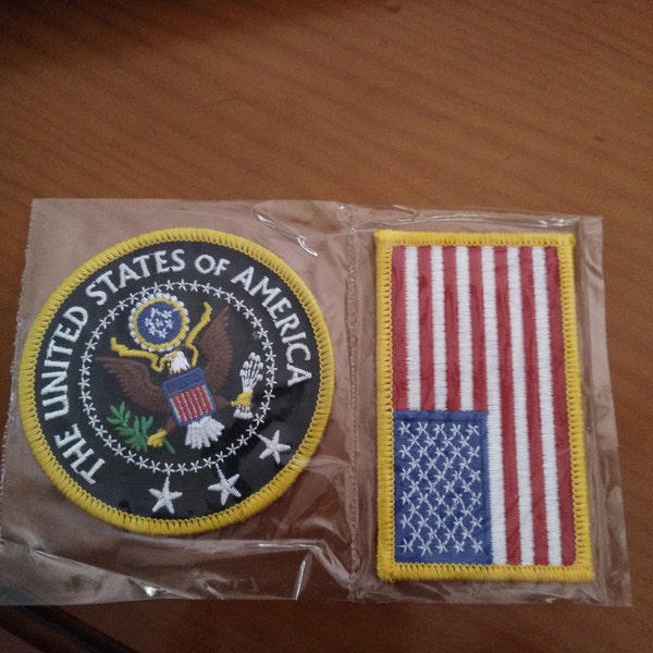 American Flag Patch - Embroidery United States USA Badge 3-3/8" (iron ...