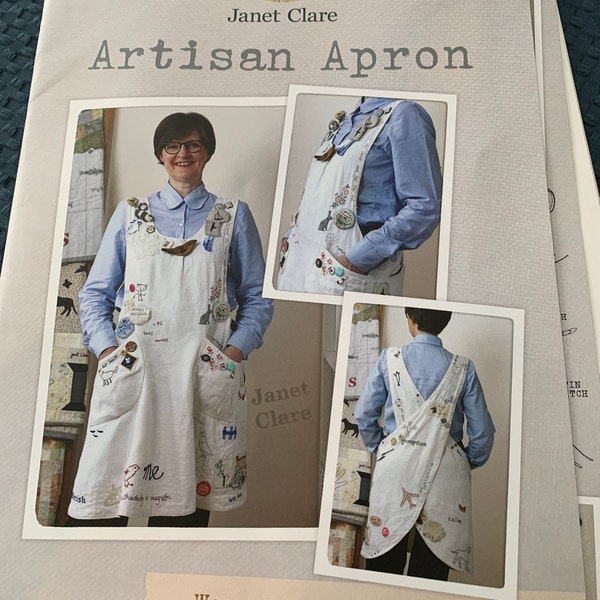 Artisan Apron Pattern- Make and Embellish Your Own Crossover Apron ...