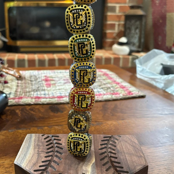 Personalize Softball/baseball Ring Display- Baseball, Trophy Display - Etsy