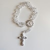 Bridal Rosary Bracelet With Double Crystal Chain - Etsy