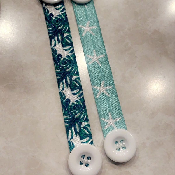 Ear Savers for Face Masks, Elastic Face Mask Extensions With Button for ...