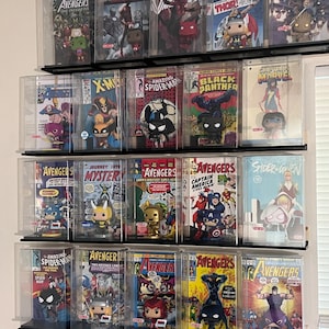 Funko POP Comic Cover Wall Mount and VHS Cover Display Shelf Perfect ...