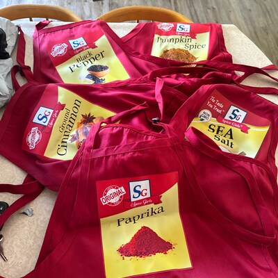 Spice Girl Aprons,condiments Matching Apron,halloween Group Costume ...