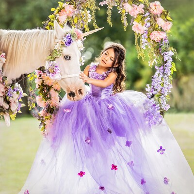 Photoshoot Flowergirl Princess Dress - Etsy