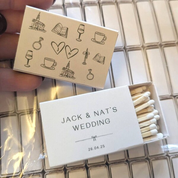 Custom Matchboxes / Custom Matchbook Art / Party Favors / Custom ...