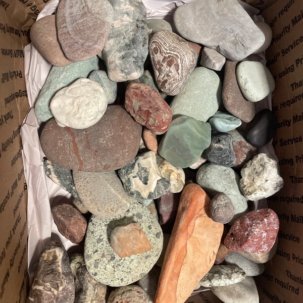 Alaska River Rock - 10 Pounds River Rocks Bulk - Wedding Stones ...