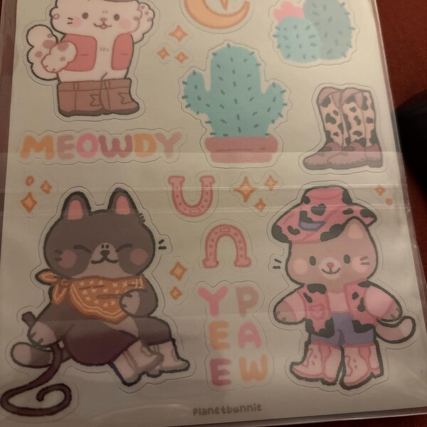 Cute Pastel Duck - Spring Aesthetic Sticker Sheet - Sticker Pack ...