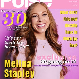 13 Going on 30 Custom Poise Magazine Cover - Etsy