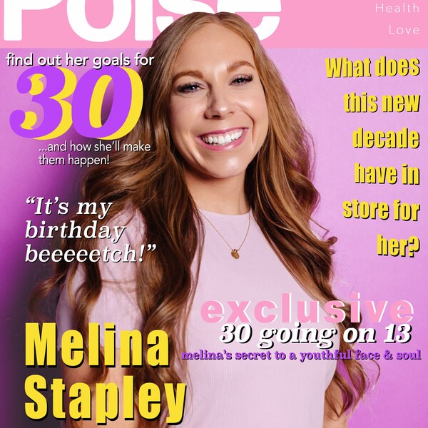 13 Going on 30 Custom Sparkle Magazine Cover - Etsy