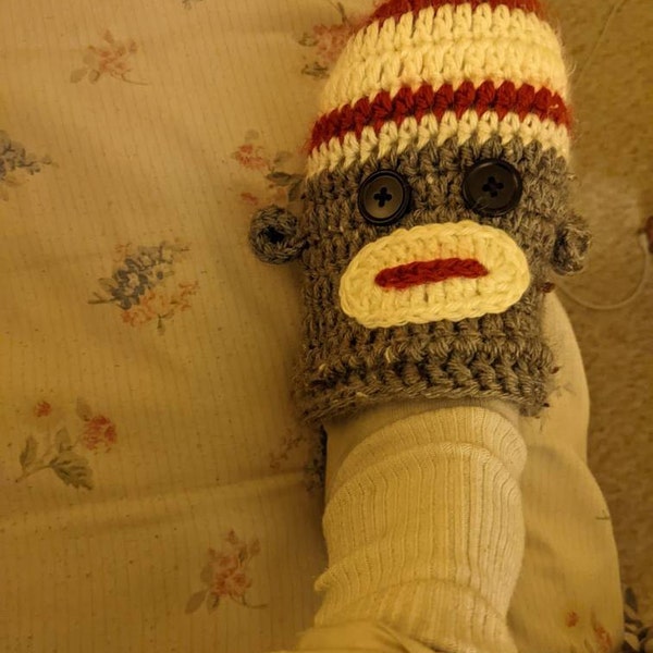 Crochet Pattern "sock Monkey" Cast Sock/toe Cover. Digital PDF Download ...