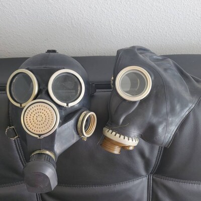 Gas Mask Soviet Military Army Gas Mask Soviet Gas Mask GP 7 Black Gas ...