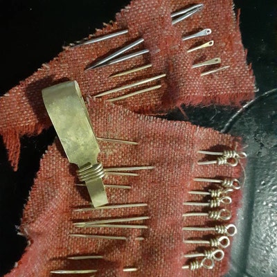 Forged Steel Sewing Needles. Viking Needles, Medieval Needles - Etsy