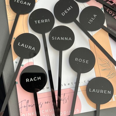 Personalised Place Names, Place Setting Laser Cut Name Tags Rustic ...