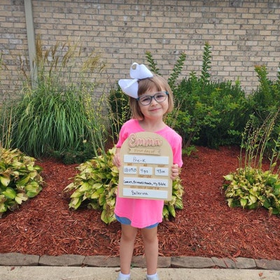 First Day of School Sign, Custom Interchangeable Board, Back to School ...