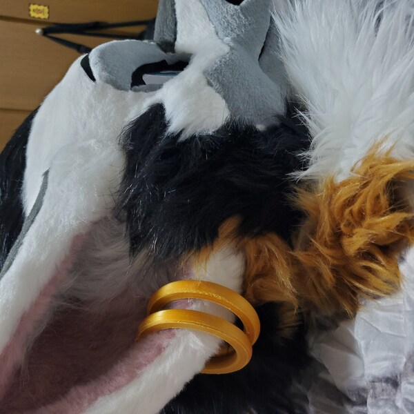 Fursuit Earrings removable Rings - Etsy