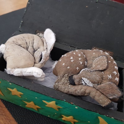 Fawn Miniature Textile Art Decorative Animal Totem Woodland Deer ...