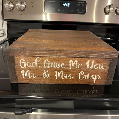 Personalized Cake Stand Keepsake Box 18x18x6 Wedding Cake Stand and ...